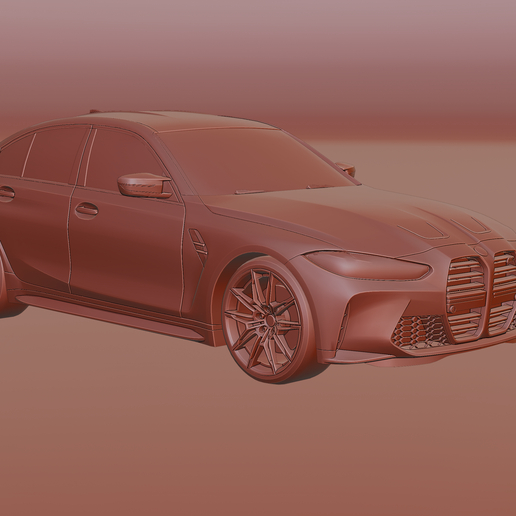 🚗 BMW M3 G80・ STL File for 3D printing・Cults