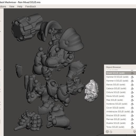 🎮 Reinhardt Action Figure (not tested)・Free 3D File for ・Cults