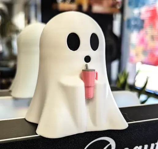 👻 Cute BooJee Ghost with tumbler (and other accessories)・ 3MF File for ...