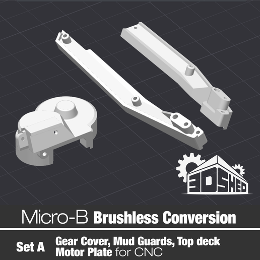 🧸 Losi Micro B Brushless Conversion Set A・ STL File for 3D printing and ...