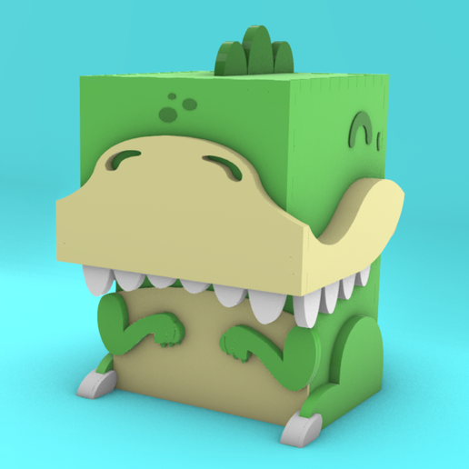 📦 T REX BOX・Free 3D File for CNC machining - Laser cutting and ...