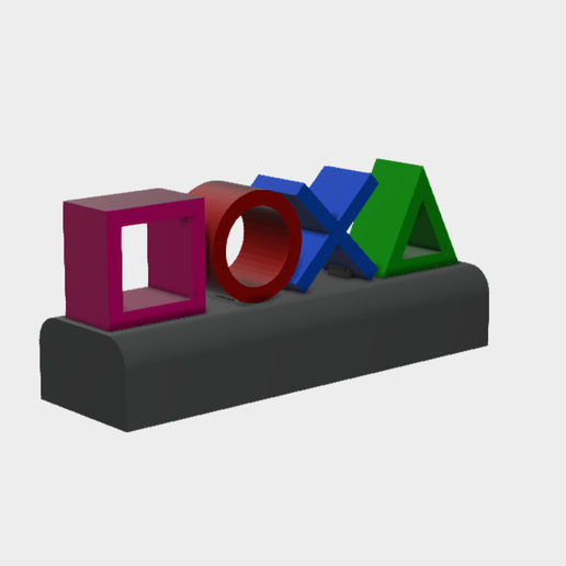 🎮 Playstation Logo Stand・Free STL File for 3D printing・Cults