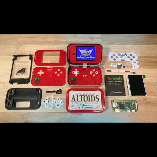 🎮 mintyPi Lite: Retro Gaming Handheld in an Altoids Tin・Free 3D File ...