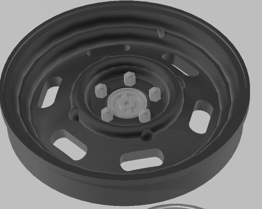 🚓 Chrysler Mopar 6 slot Police Steel Wheels・ 3D File for 3D printing・Cults