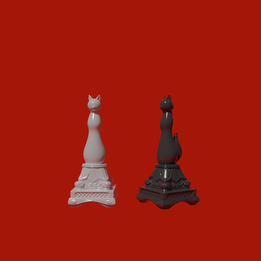 🦊 Fox Chess set・ 3D File for 3D printing・Cults
