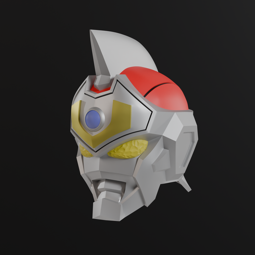 3D-Datei Denkou Choujin Gridman / Superhuman Samurai Syber-Squad 3D Helmet Model 🗡️ ・Design für ...