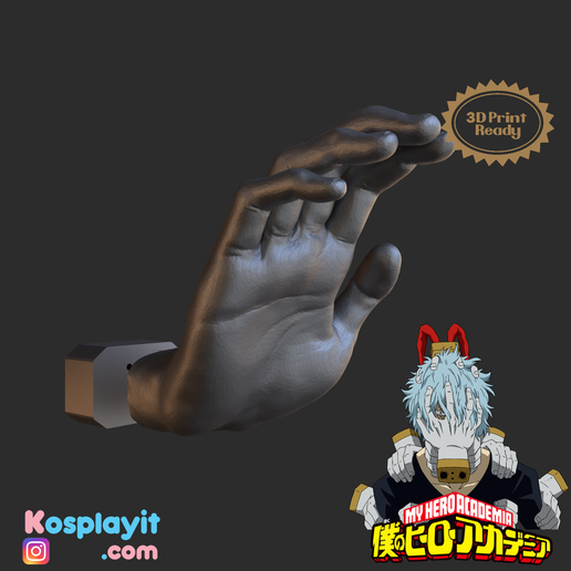 🤲 Tomura Shigaraki Hands 3D Model Digital file - My Hero Academia ...