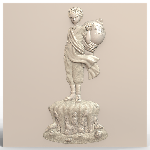 STL file 3D Model STL File for CNC Router/Laser & 3D Printer Gaara 📁 ...