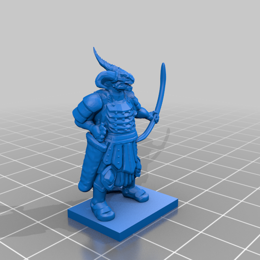 🏹 Fantasy - Dragonborn Warband・Free 3D File for ・Cults