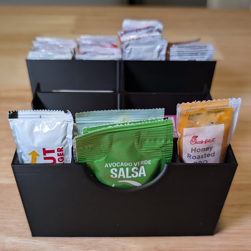 🔪 Condiment Organizer STL | Fast Food Sauce Packet Holder・ STL File for ...