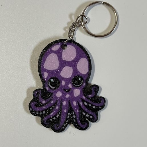 🐙 Octopus Keychain・ 3MF File for 3D printing・Cults