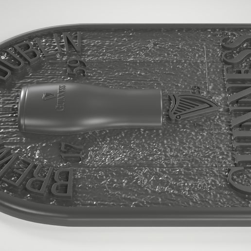 🍹 A Guinness Advertising Sign・ STL File for 3D printing・Cults