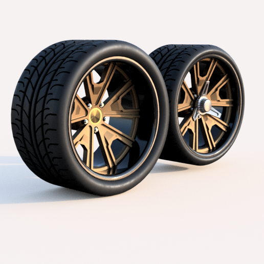 🛞 GRUDGE WHEEL FOR 1/24 - 1/25 MODEL KIT.・ STL File for 3D printing・Cults