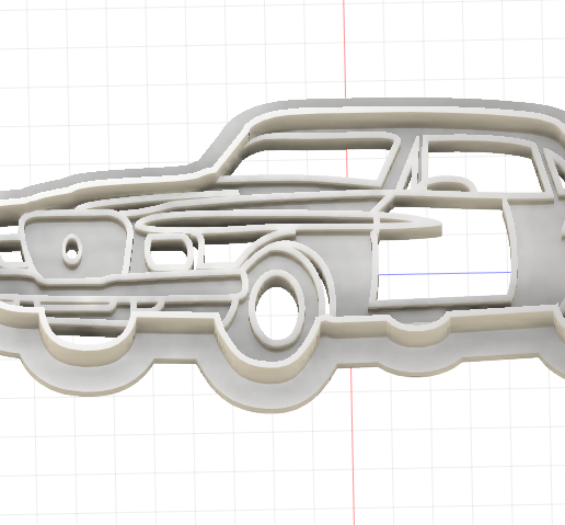 STL file 3D Model of 1960-62 Plymouth Valiant Cookie Cutter 🍪 ・3D ...