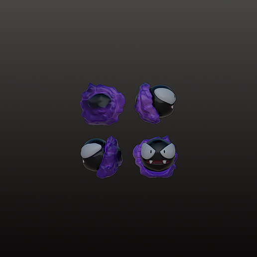 🐉 Figura Pokemon Gastly Inspirada en Tomy Miniaturas de la Colección ...