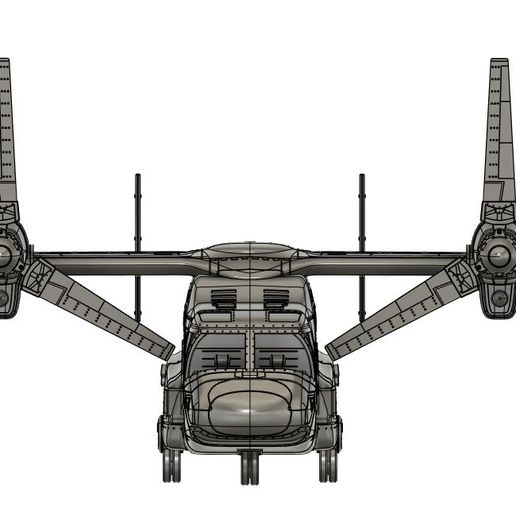 🪖 Osprey v22 military aircraft scale 1:18・ 3D File for ・Cults