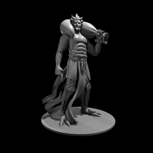 Free STL file Shinto Gods Fujin and Raijin ⛩️ ・3D printable model to ...