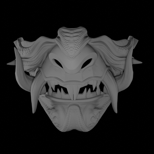 STL file Samurai Mask II 🗡️ ・3D printer design to download・Cults