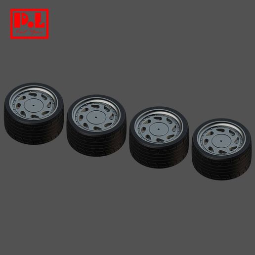 🚗 Fifteen52 Teardrop wheels (rims w/ tires set)・ STL File for 3D ...