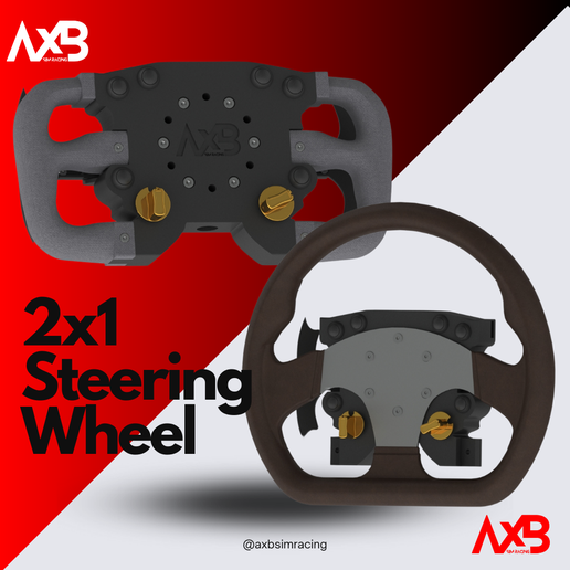 🛞 AXB 2x1 Steering Wheel・Archivo 3D Gratis para Impresión 3D・Cults