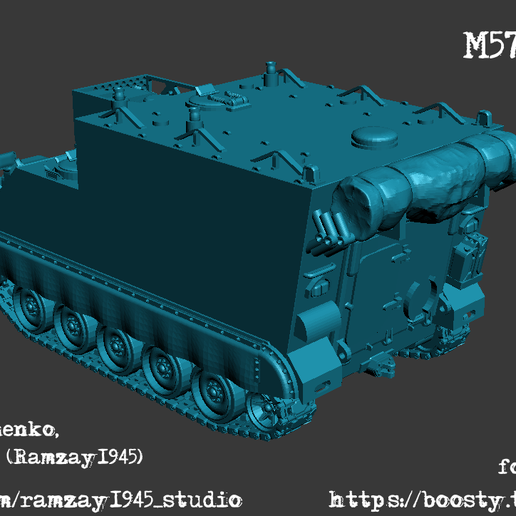 🪖 M577A1 NL command post carrier 1:100・ STL File for 3D printing・Cults