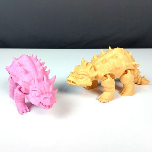 🦖 Articulated Anky (Ankylosaurus) Print-in-place・ STL File for 3D ...