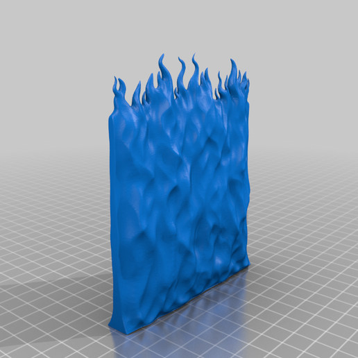 🔥 Wall of Fire・Free STL File for 3D printing・Cults