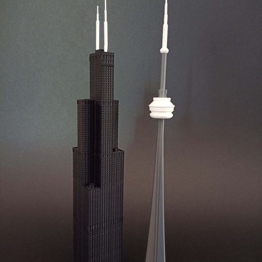 🇨🇦 CN TOWER - SCALE 1 / 2000・ STL File for 3D printing・Cults
