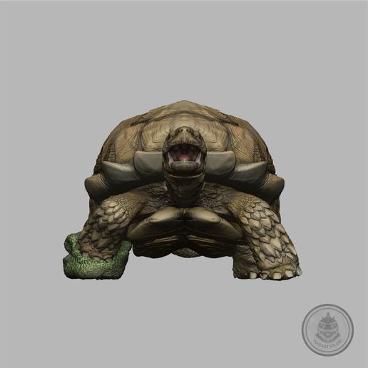 STL file AGGRESSIVE TORTOISE ️‍🔥 ・3D printer design to download・Cults