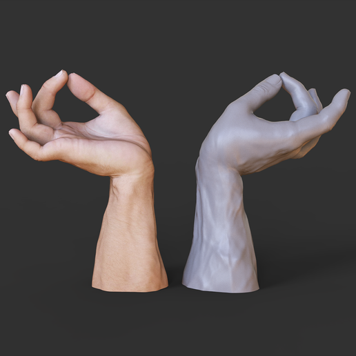 ♂️ Male Hand Pose - Gesture - 27・ 3D File for 3D printing・Cults