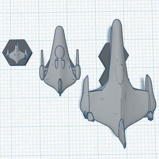 🚢 Kasathan ship proxies for starfinder・Free 3D File for ・Cults