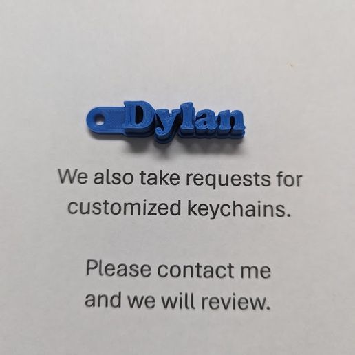 Файл STL Dylan Keychain 🗝️ ・Дизайн 3D принтера для загрузки・Cults