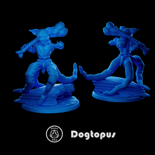 🐕 DogTopus (Hybrid of Dog and Octopus, DnD and Pathfinder)・Free STL ...