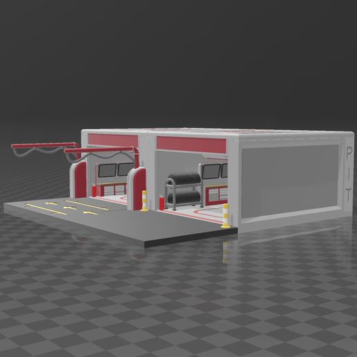🏎️ Racing Pit Garage・ 3D File for 3D printing・Cults