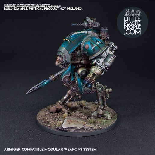 🔫 Armiger Compatible Modular Weapons System・ 3D File for 3D printing・Cults