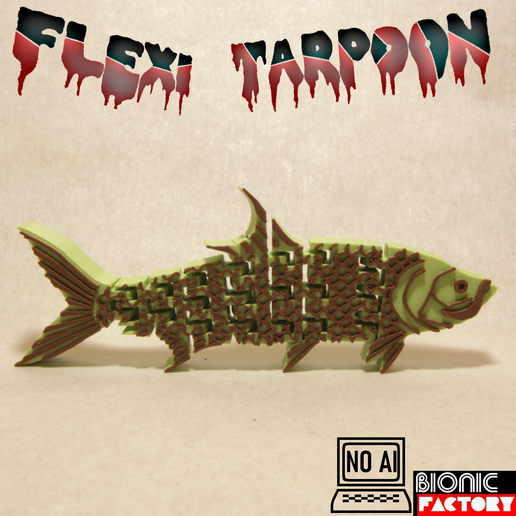 🐠 FLEXI TARPOON・ STL File for 3D printing・Cults