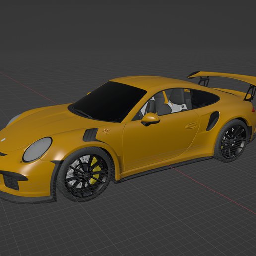 🎲 911 gt3 rs COMPLETE INTERIOR・ STL File for 3D printing・Cults