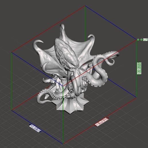 👤 Mind Flayer Bust・ STL File for 3D printing・Cults