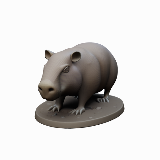 STL file Capybara Figurine 👧 ・3D print model to download・Cults