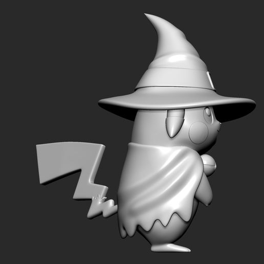 🐉 Pokemon - Pikachu Witch Halloween・Free STL File for ・Cults