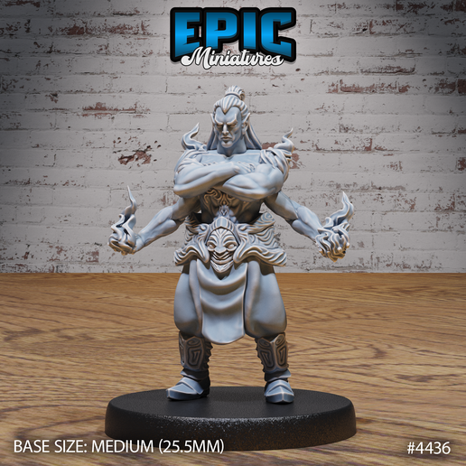 3D file Rage Demon Asura ‧ DnD Miniature ‧ Tabletop Miniatures ‧ Gaming ...
