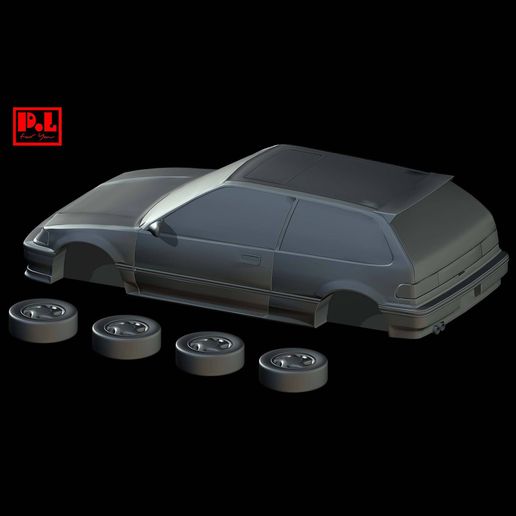 🚗 HNDA Civic 4th Gen (EF9) Hatchback (1988-1991)・ 3D File for 3D ...