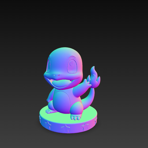🐉 Shiny Charmander pokemon・ STL File for 3D printing・Cults