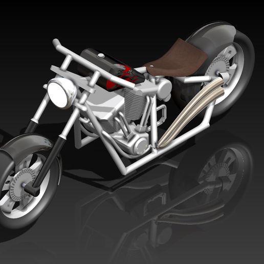 🏍️ MOTORCYCLE・ STL File for 3D printing・Cults