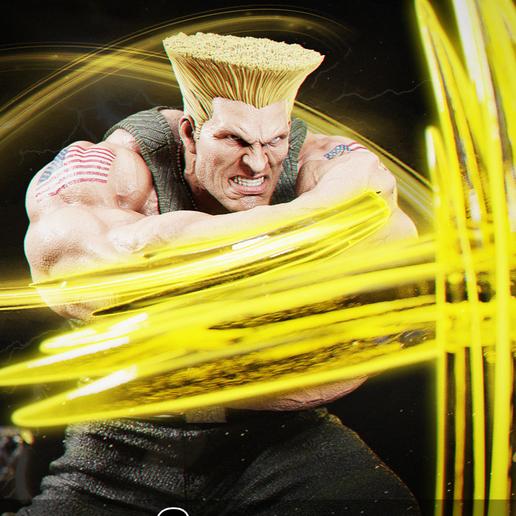 🎮 Guile - Street Fighter・ 3D File for 3D printing・Cults