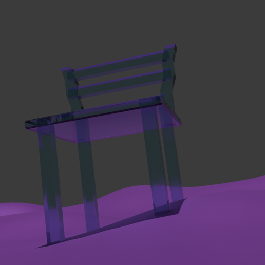 🪑 A low poly chair for games・ STL File for 3D printing・Cults