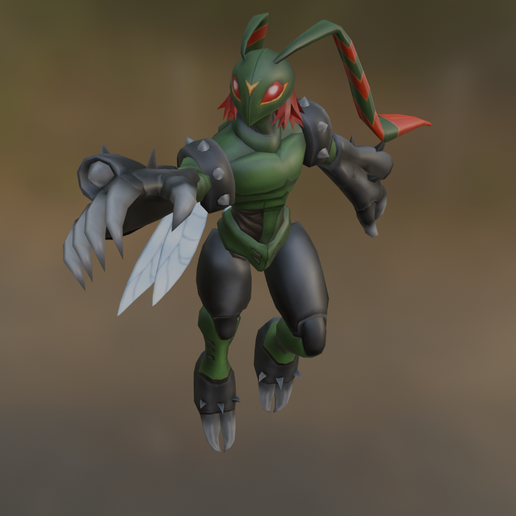 🦸 STINGMON - SUPERHERO INSECT・ STL File for 3D printing・Cults