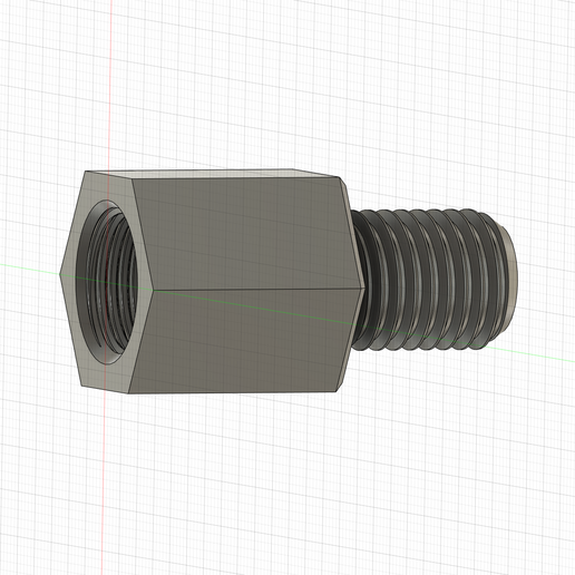 STL file 3/8 BSP Female to M16x2 Male ♀️ ・3D printing idea to download ...