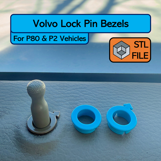 🔒 Volvo Lock Pin Bezels (P80, P2 series)・ STL File for 3D printing・Cults