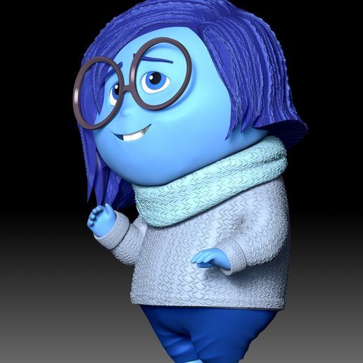 😡 Sadness - Inside Out・ 3D File for 3D printing・Cults